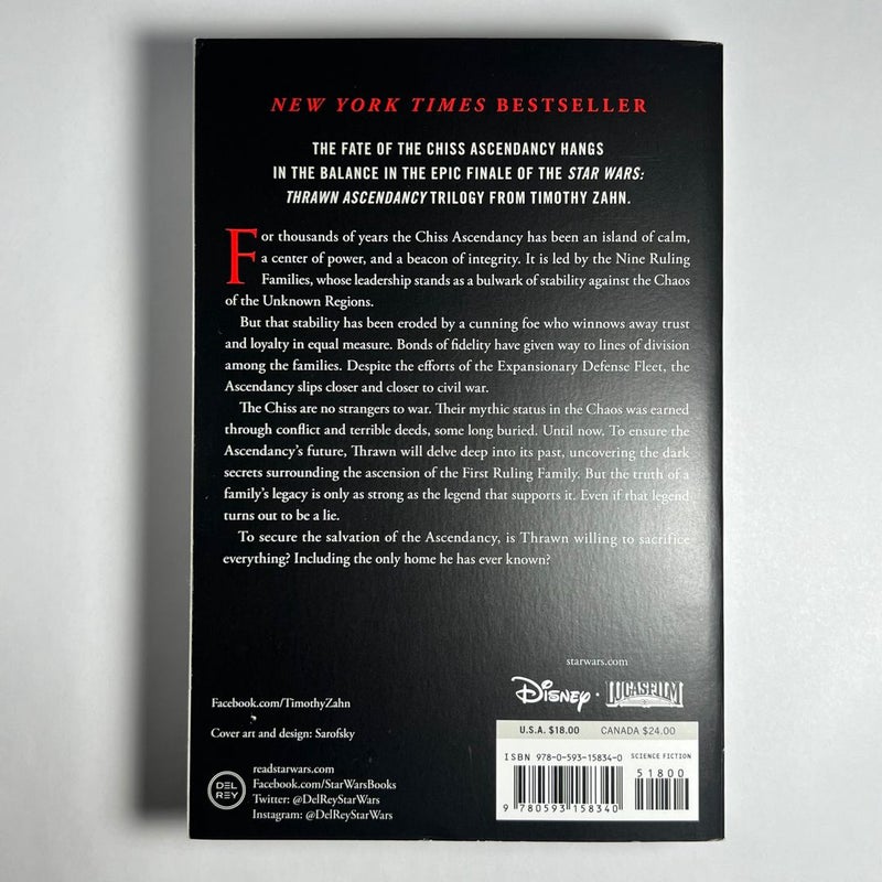 Star Wars: Thrawn Ascendancy (Book III: Lesser Evil) by Timothy Zahn ...