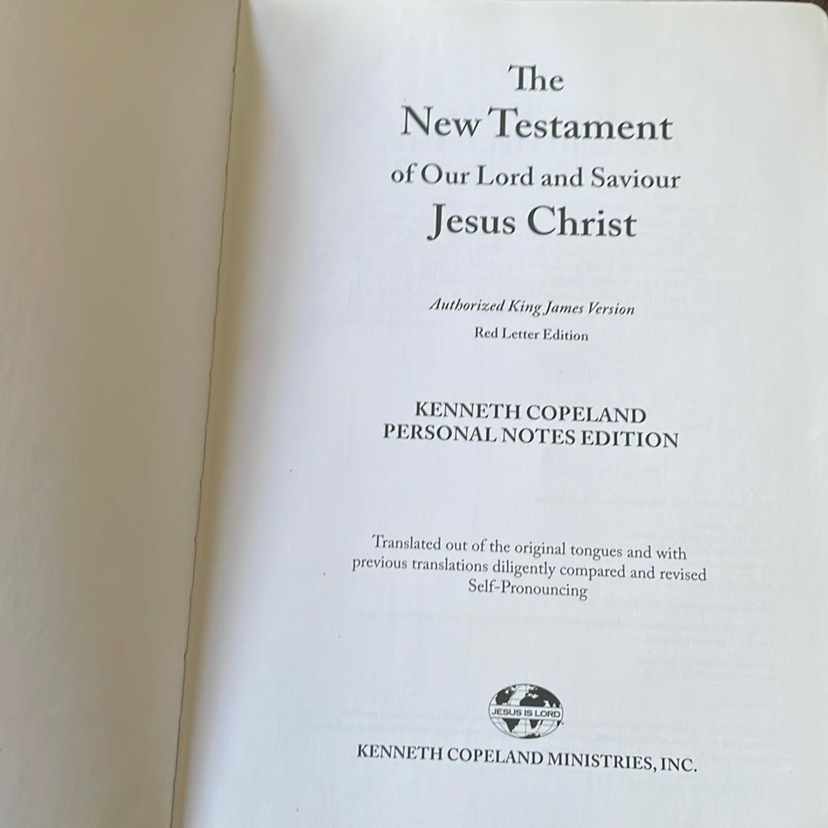 Kenneth Copeland Personal Notes Edition New Testament-KJV by Kenneth ...