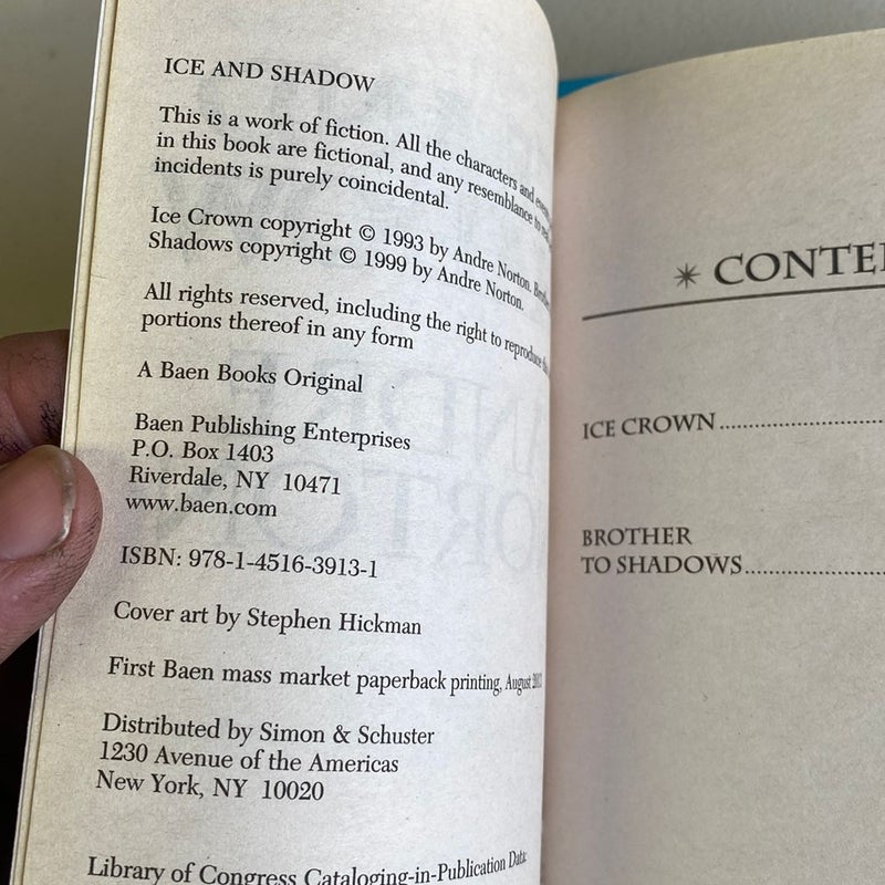 Ice and Shadow by Andre Norton