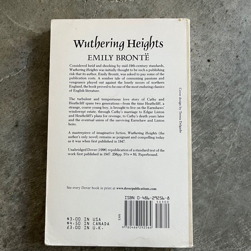 Wuthering Heights by Emily Brontë