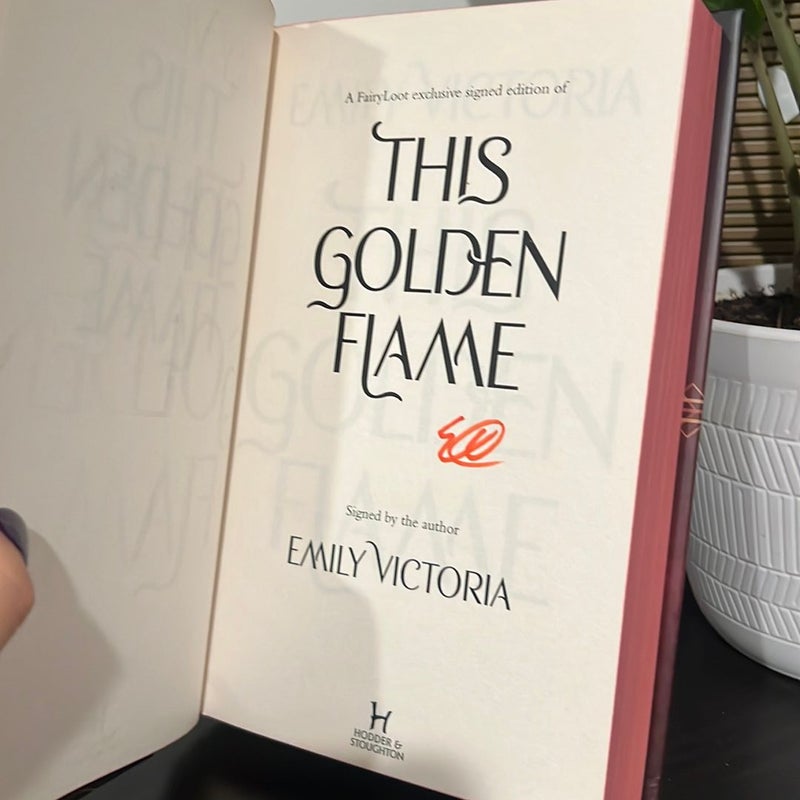 This Golden Flame (Fairyloot Edition) by Emily Victoria, Hardcover ...