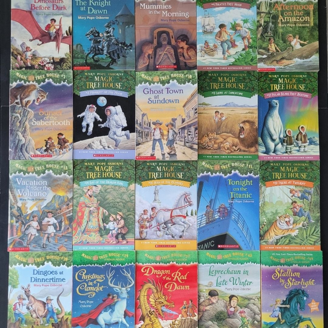 MAGIC TREE HOUSE & MERLIN MISSION LOT OF 20 BOOKS MARY POPE OSBORN WITH ...