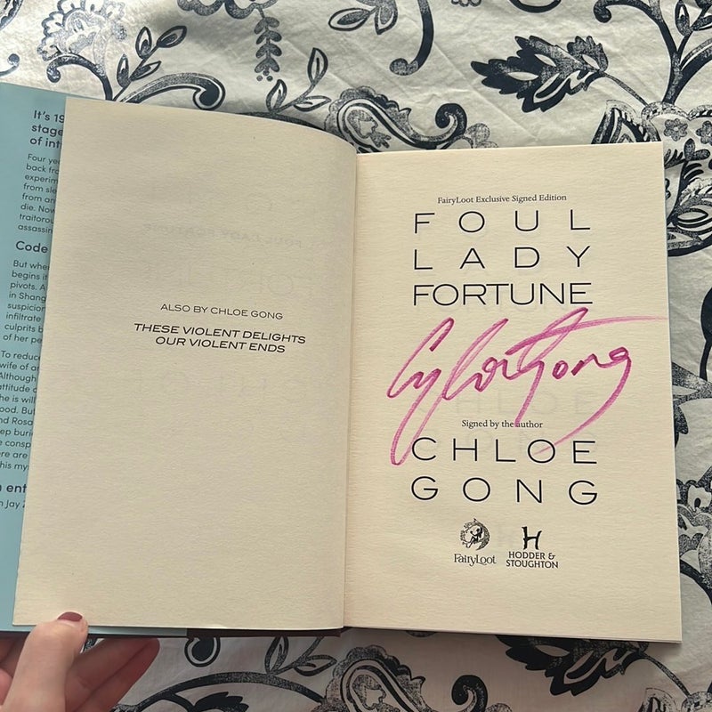 Foul Lady Fortune Fairyloot ED by Chloe Gong, Hardcover | Pangobooks