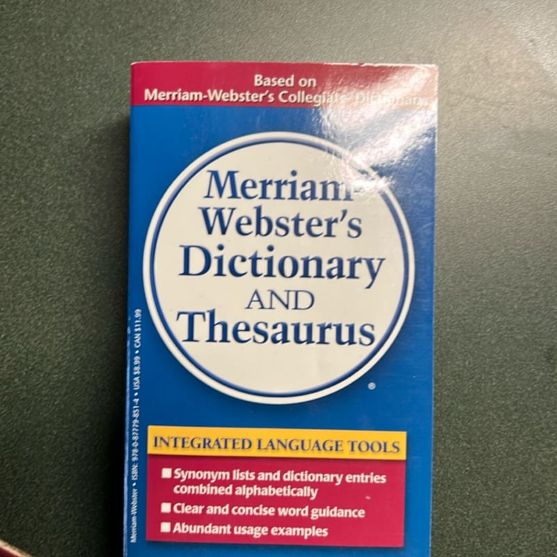Merriam-Webster's Dictionary and Thesaurus by Merriam-Webster