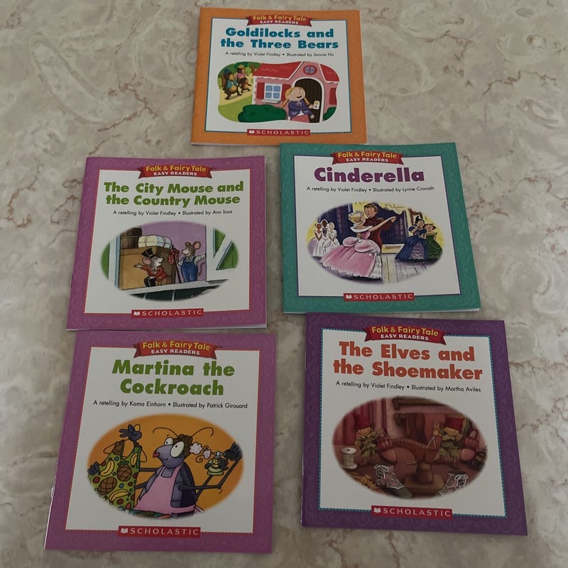 Bundle of 15 Scholastic Folk & Fairy Tale Easy Readers by Various ...