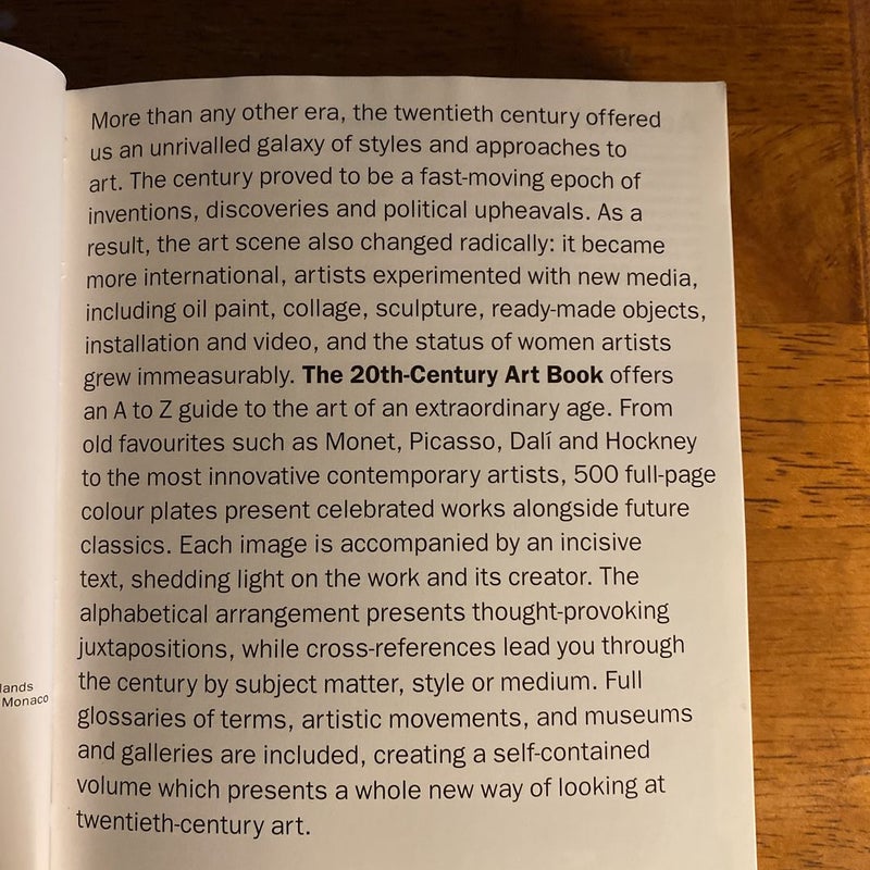 The 20th Century Art Book by Ursula Runde