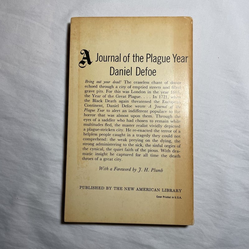 A Journal of the Plague Year by Daniel Defoe, Paperback | Pangobooks