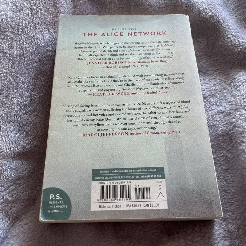 The Alice Network by Kate Quinn, Paperback | Pangobooks