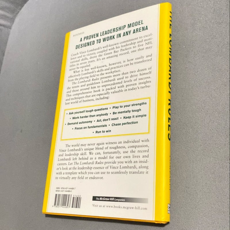 The Lombardi Rules by Vince Lombardi, Hardcover | Pangobooks