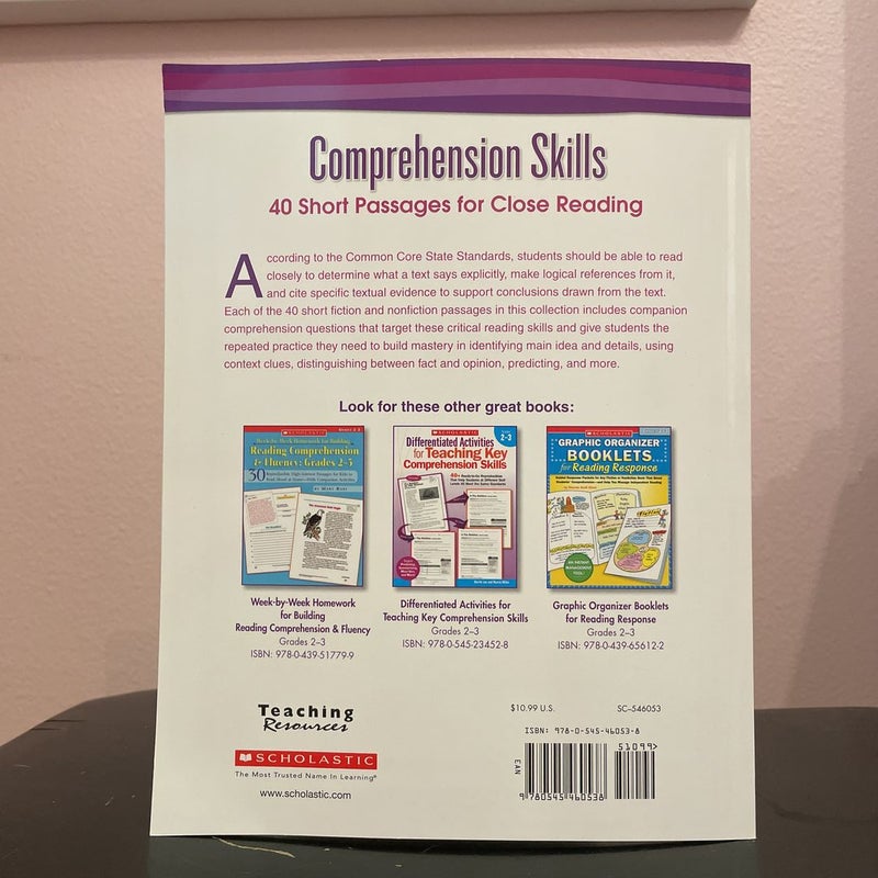 Comprehension Skills: Short Passages for Close Reading: Grade 2 by Linda Beech
