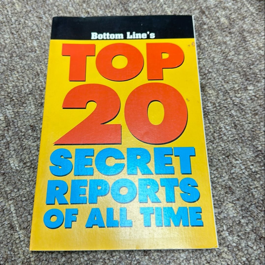 Top 20 secret reports of all time by Na, Paperback | Pangobooks