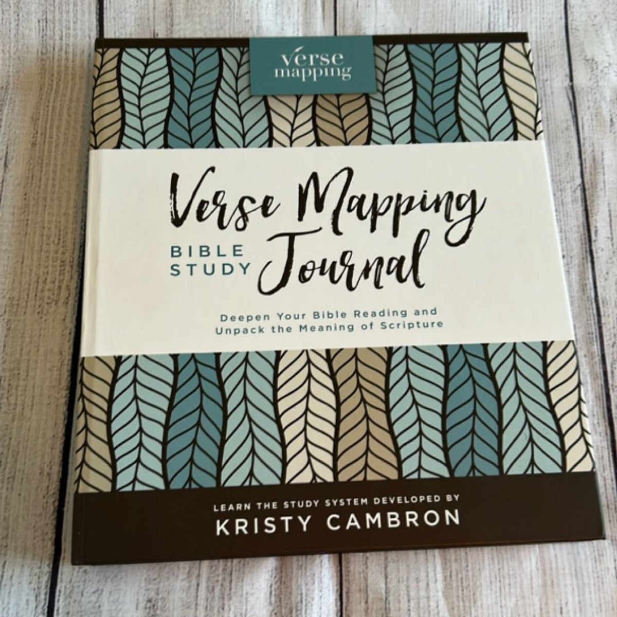 Verse Mapping Bible Study Journal by Kristy Cambron