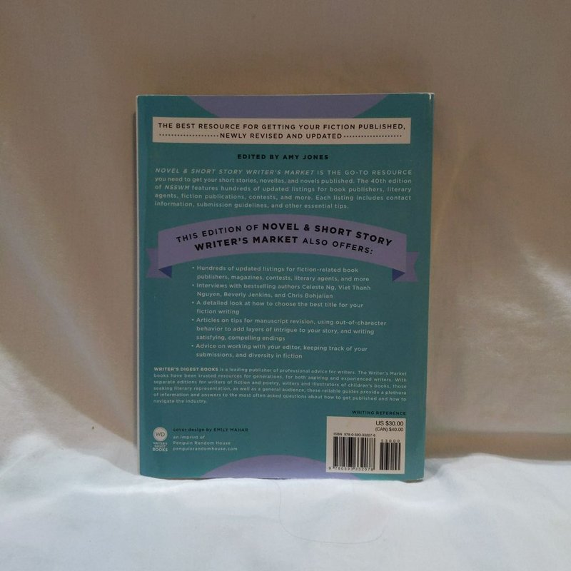 Novel and Short Story Writer's Market 40th Edition by Amy Jones