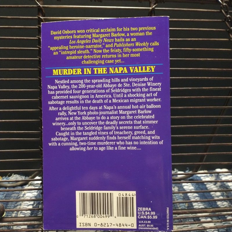 Murder in the Napa Valley by David Osborn
