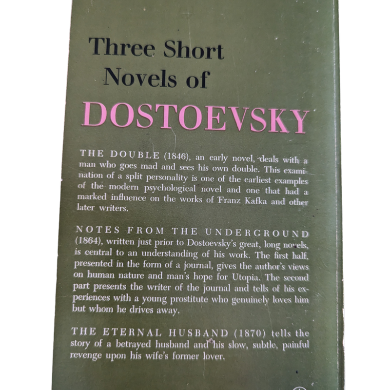 Three Short Novels of Dostovsky by Fyodor Dostovsky , Paperback ...