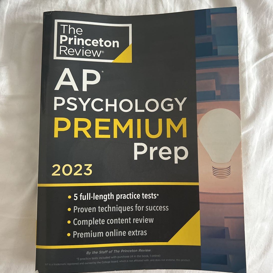Princeton Review AP Psychology Premium Prep 2023 by The Princeton The ...