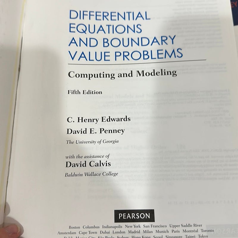 Differential Equations and Boundary Value Problems by C. Henry Edwards ...