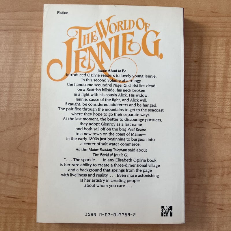 The World of Jennie G. by Elisabeth Ogilvie