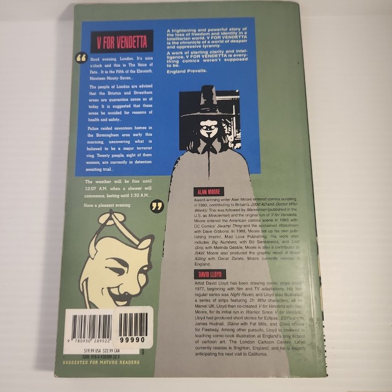 V for Vendetta by Alan Moore, David Lloyd