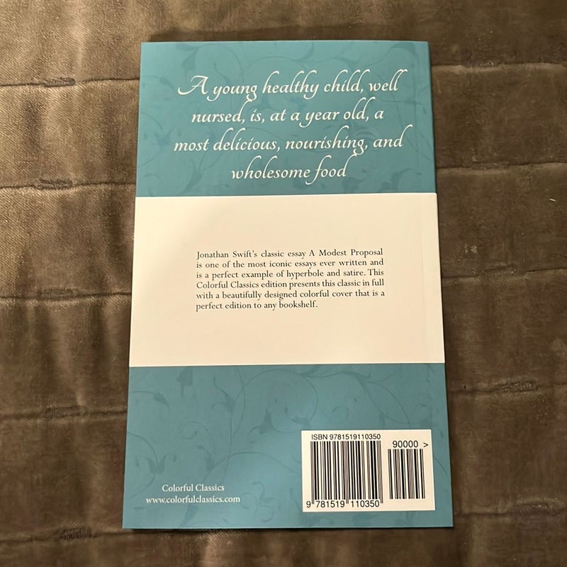 A Modest Proposal by Jonathan Swift, Paperback | Pangobooks