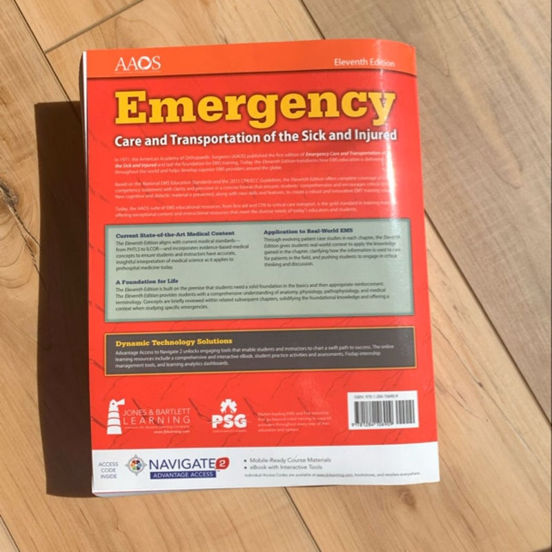 Emergency Care and Transportation of the Sick and Injured by Aaos ...