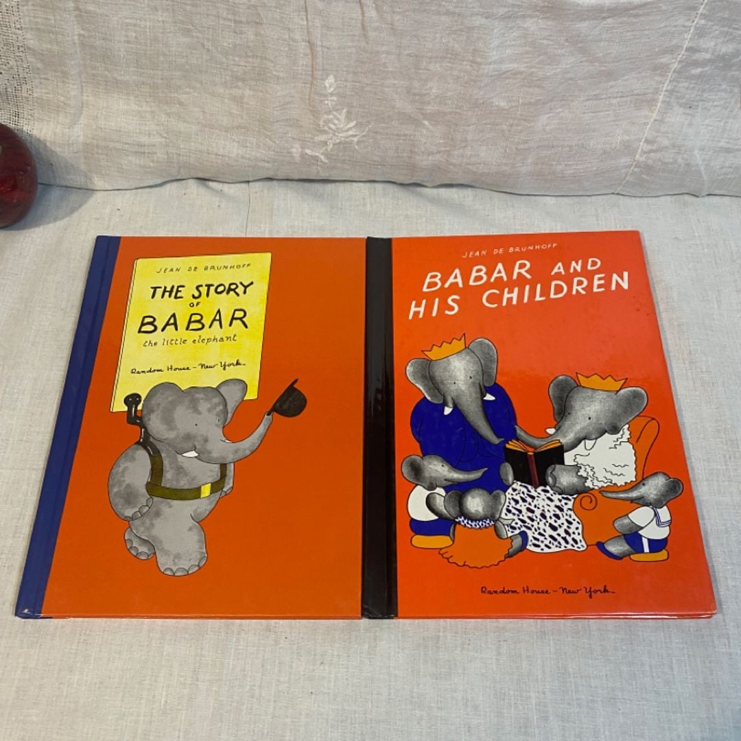 The Story of Babar & Babar And His Children by Jean. De Brunhoff ...