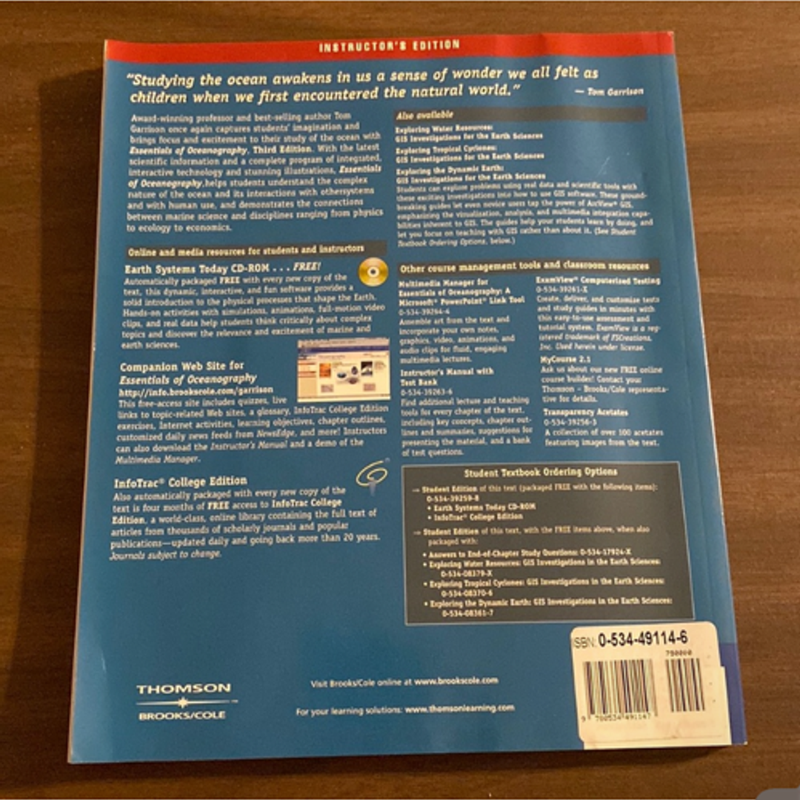 Essentials of Oceanography by Tom Garrison, Paperback | Pangobooks