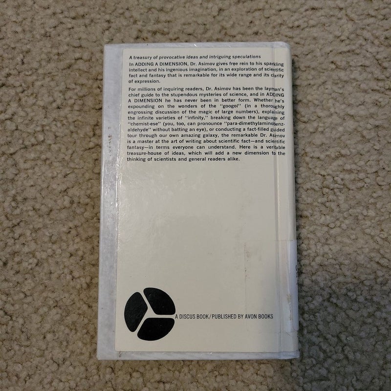 Adding a Dimension by Isaac Asimov, Hardcover | Pangobooks Adding a Dimension by Isaac Asimov, Hardcover | Pangobooks