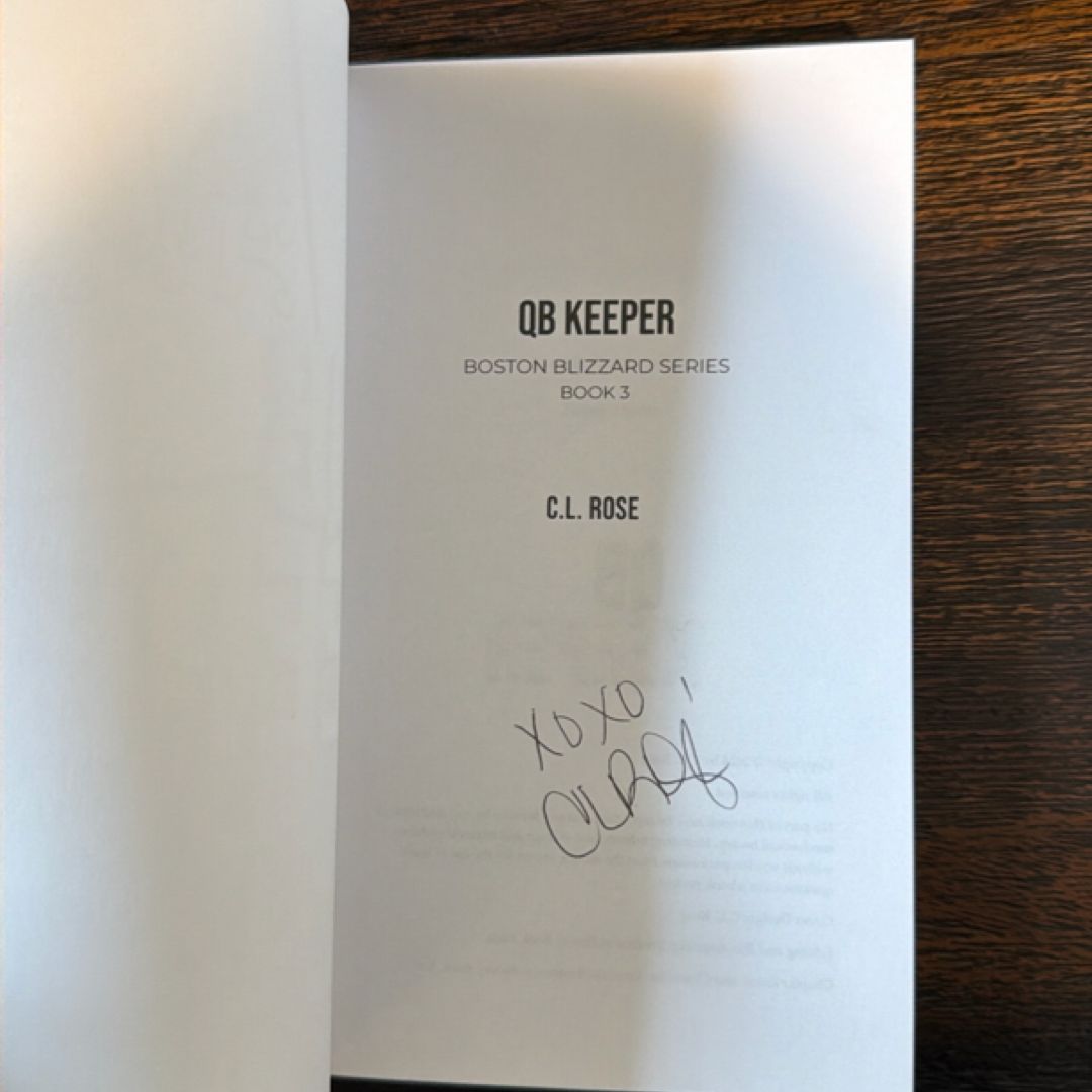 QB Keeper - Signed by C. L. Rose, Paperback | Pangobooks
