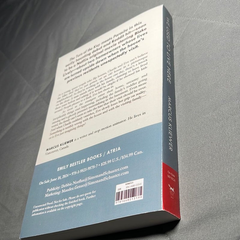 We Used to Live Here ARC by Marcus Kliewer, Paperback | Pangobooks