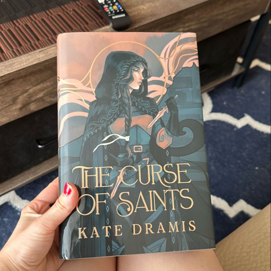 The Curse of Saints- Fairyloot Signed by Kate Dramis, Hardcover | Pangobooks