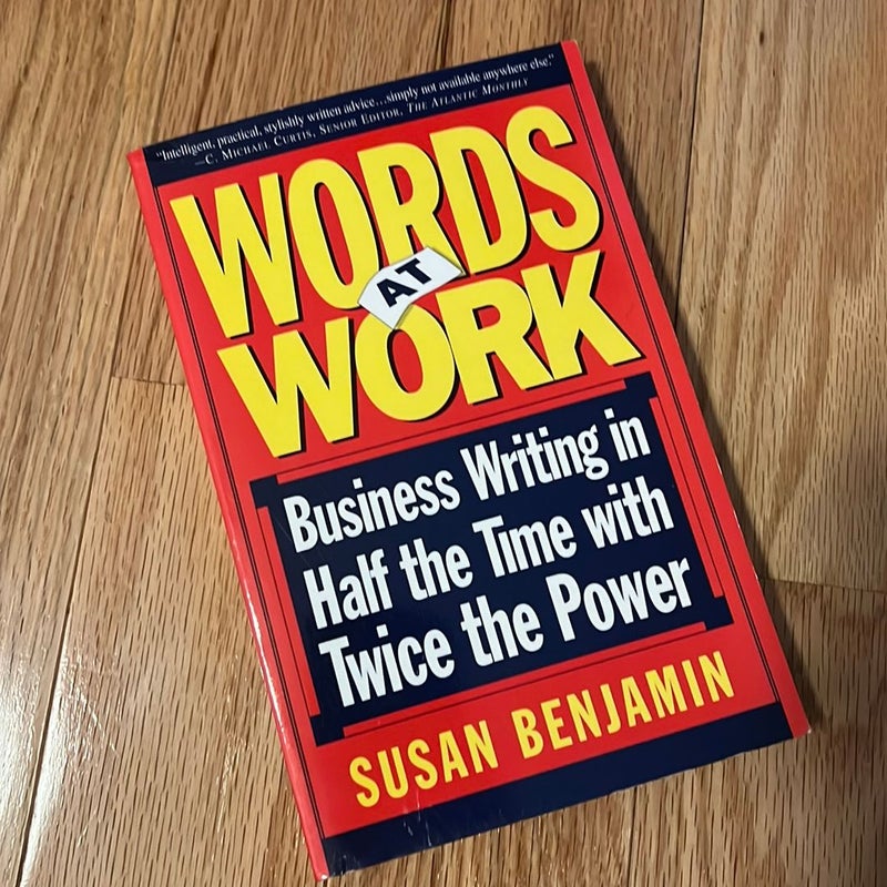 Words at Work by Susan Benjamin
