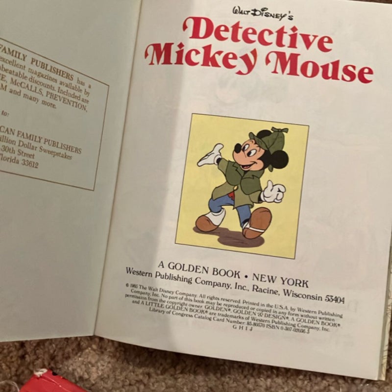 Walt Disney's Detective Mickey Mouse by