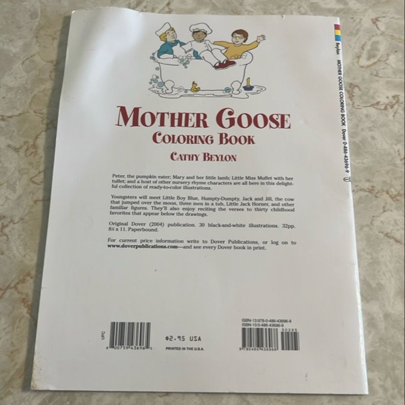 Mother Goose Coloring Book by Cathy Beylon