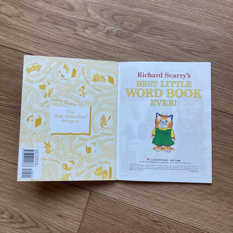 Best Little Word Book Ever! by Richard Scarry, Hardcover | Pangobooks