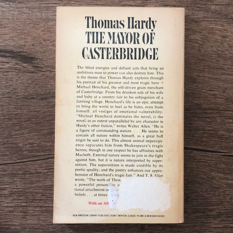 The Mayor of Casterbridge by Thomas Hardy, Paperback | Pangobooks