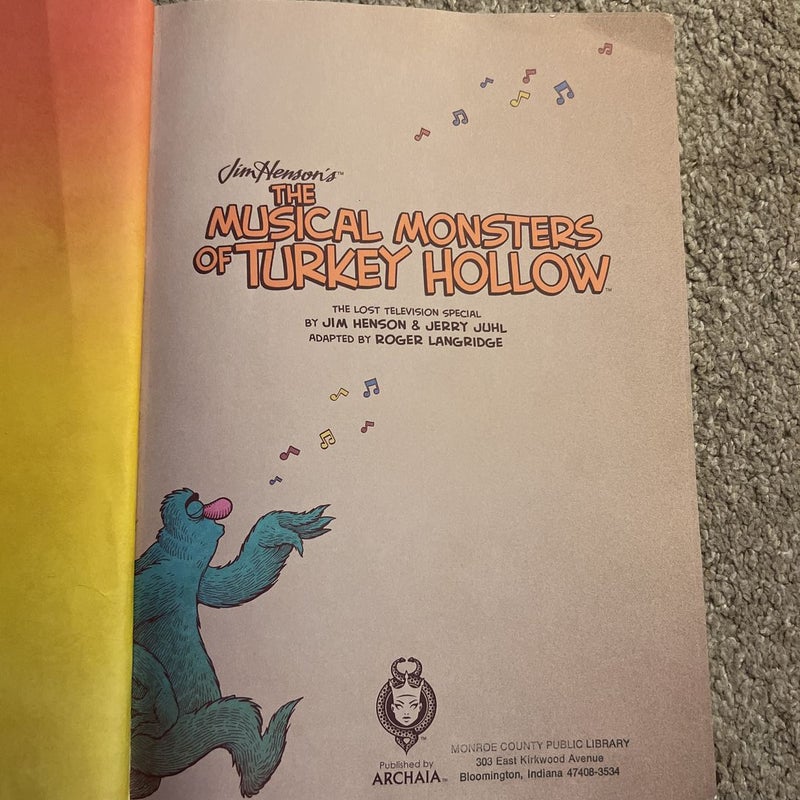 Jim Henson's the Musical Monsters of Turkey Hollow OGN by Jim Henson ...