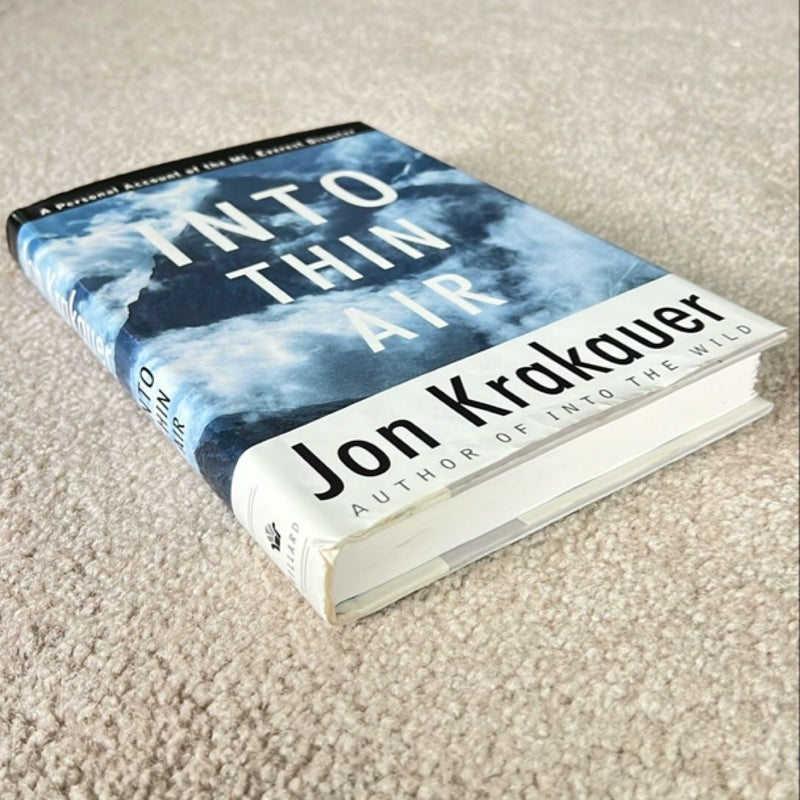 Into Thin Air by Jon Krakauer, Hardcover | Pangobooks