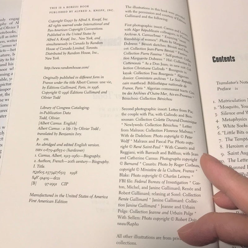 Albert Camus by Olivier Todd, Benjamin Ivry