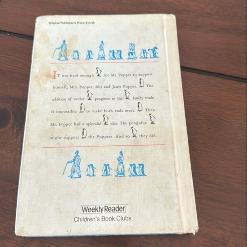 Mr. Poppers Penguins- VINTAGE by Richard and Florence Atwater ...