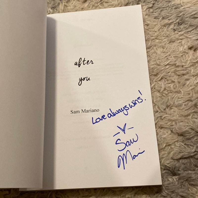 Because of You (Signed) by Sam Mariano, Paperback | Pangobooks