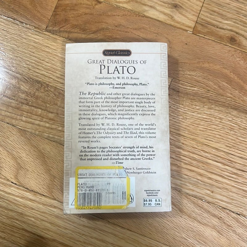 Great Dialogues of Plato by Plató, W. H. Rouse