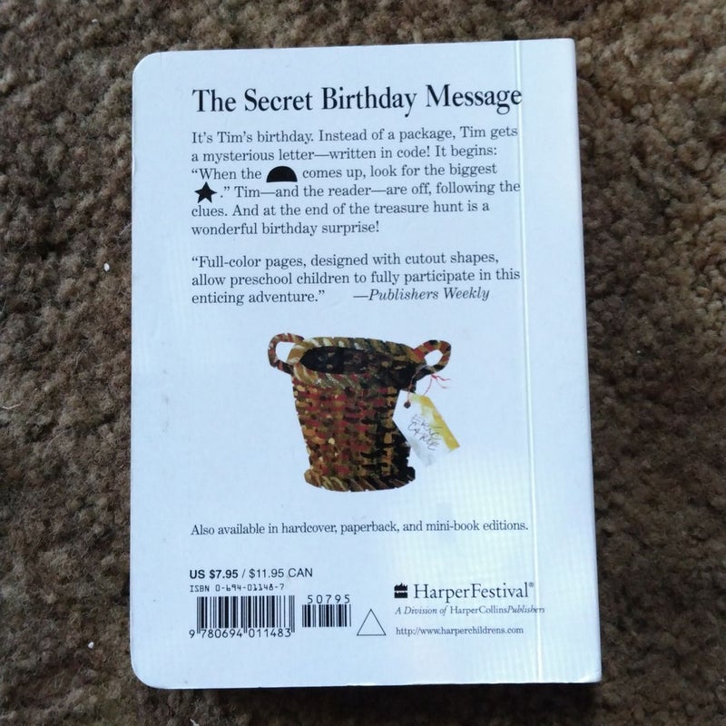 The Secret Birthday Message by Eric Carle, Hardcover | Pango Books