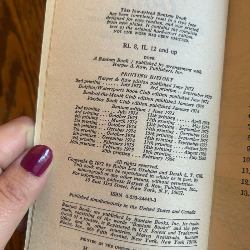 Dove by Robin L. Graham, Paperback | Pangobooks