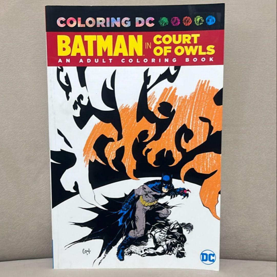 Batman Court of Owls Adult Colouring Bk by S. Snyder