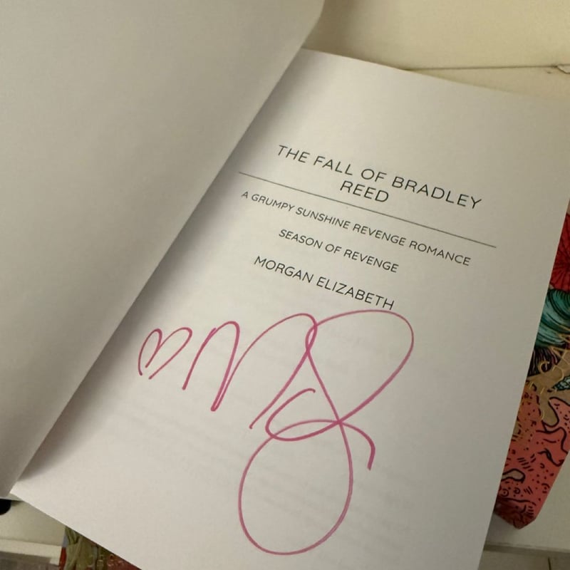 The fall of Bradley reed : SIGNED & FOIL by Morgan Elizabeth, Paperback ...