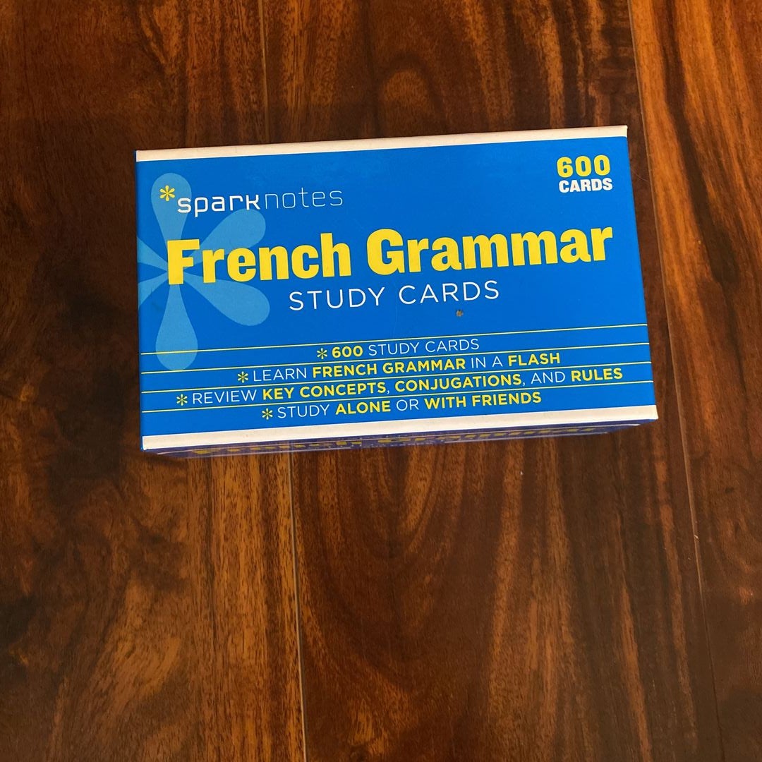 French Grammar SparkNotes Study Cards by SparkNotes, Paperback | Pangobooks