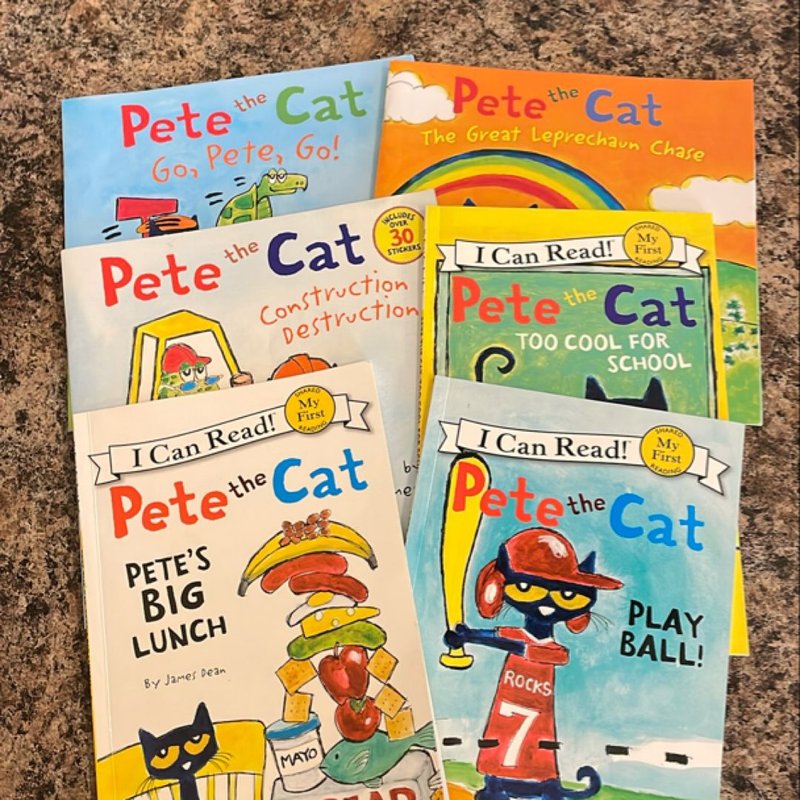 Pete the Cat- set of 6 books by James Dean, Paperback | Pangobooks