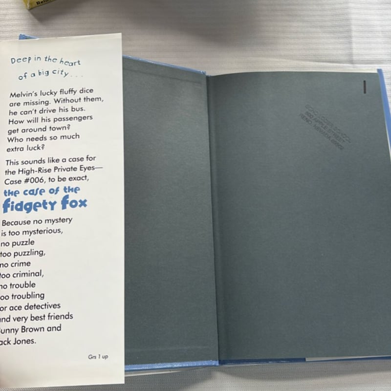 The High-Rise Private Eyes #6: the Case of the Fidgety Fox by Cynthia ...