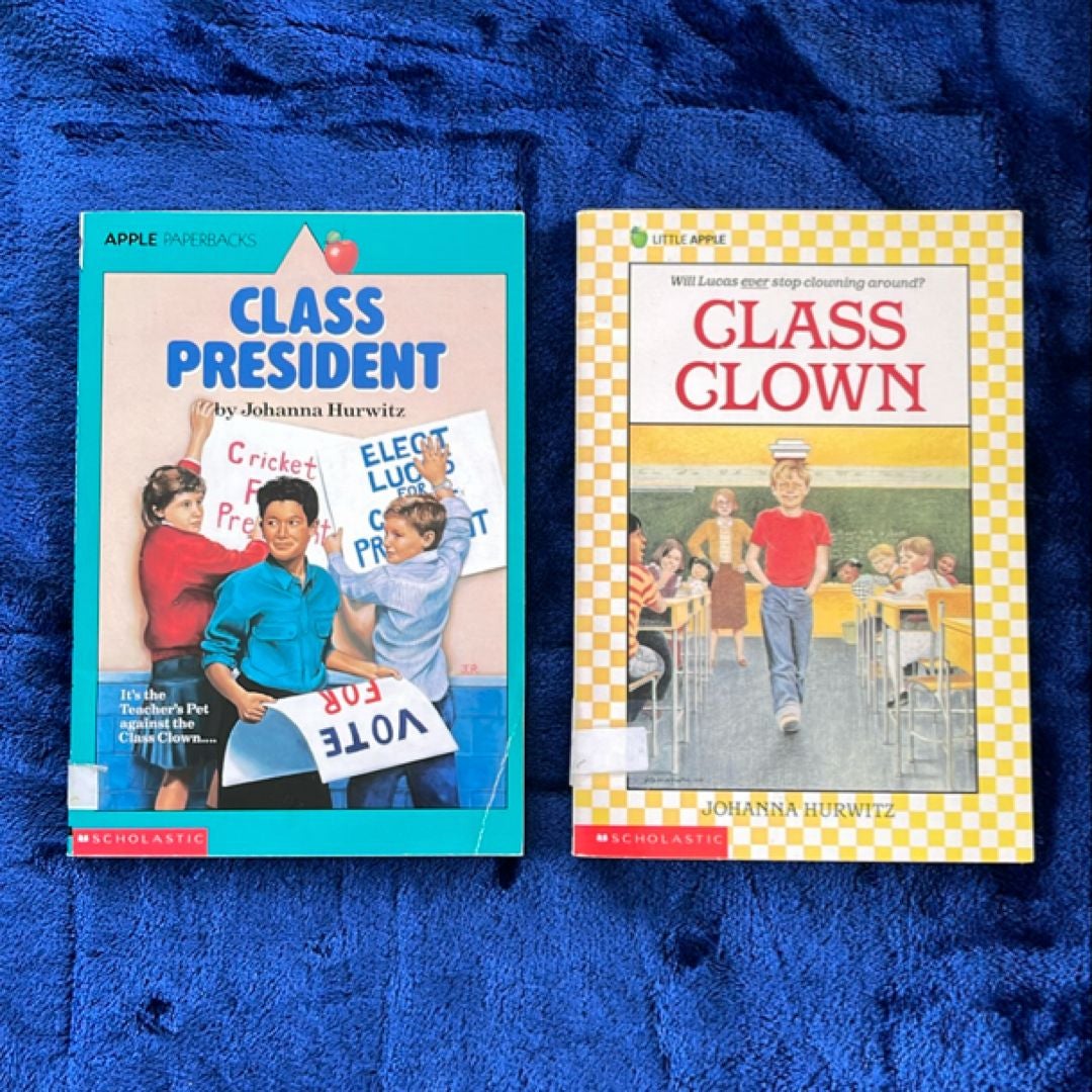 Class President & Class Clown BOOK BUNDLE by Johanna Hurwitz, Paperback ...